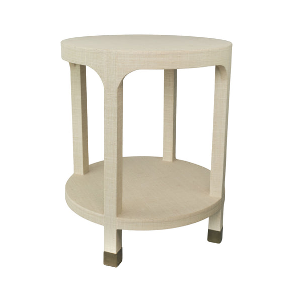 Arles Grasscloth Accent Table - Large – Society Social