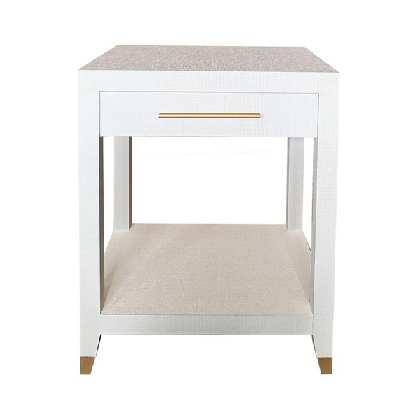 Winnie One Drawer Side Table in White – Society Social