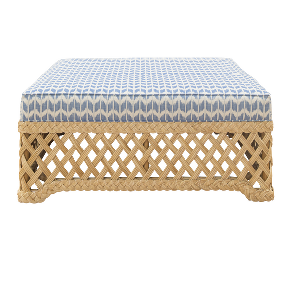 Provence Trellis Weave Ottoman – Society Social