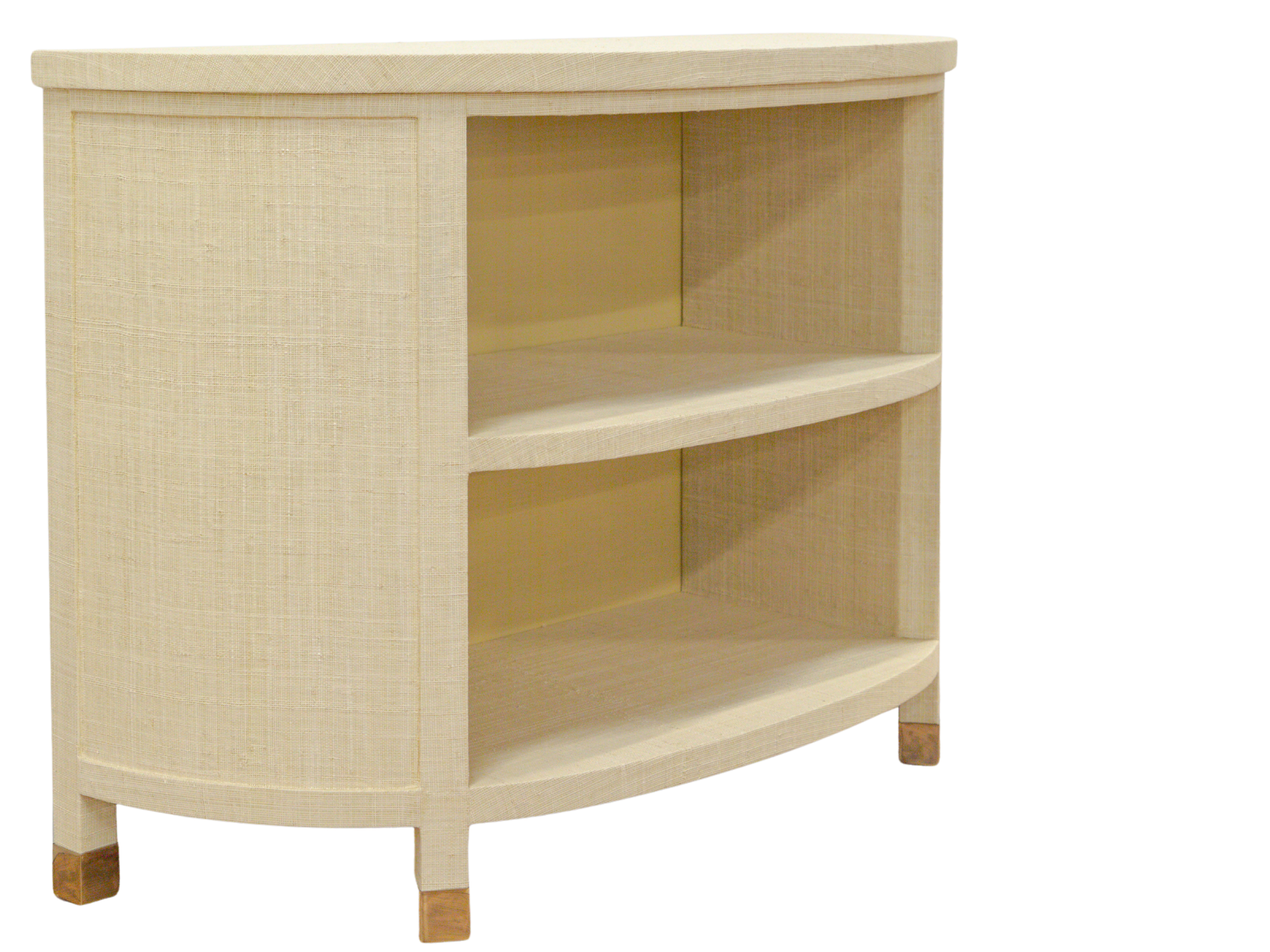 Baker Grasscloth Demilune Console – Society Social