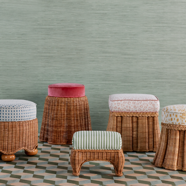 Petite Wicker Footstool – Society Social