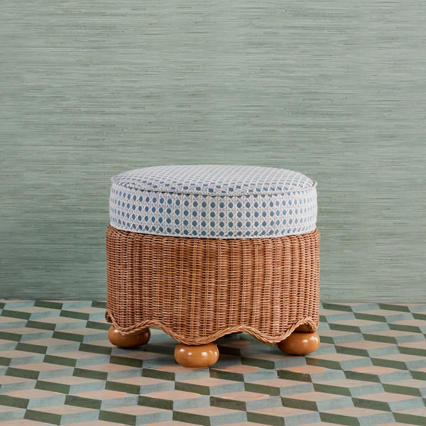 Wavy Wicker Stool - Monterey Woven Texture Baltic – Society Social