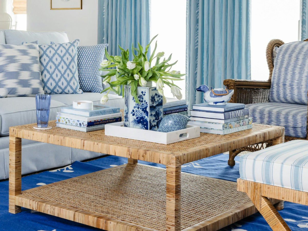 Chatham Rattan and Cane Coffee Table - Square – Society Social