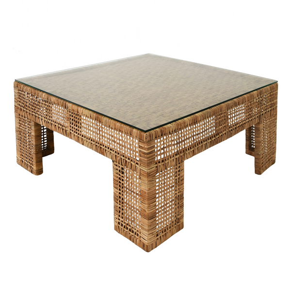 Hampton Rattan Coffee Table – Society Social